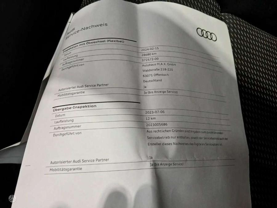 Pelēks Audi Q3 Sportback 2023 Viļņa, ar dzinēja tilpumu 1.50 L un nobraukumu 154 tūkst. km par 27333 €, foto 25 vietnē AUTOMOTO.COM.LV