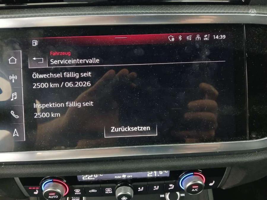 Pelēks Audi Q3 Sportback 2023 Viļņa, ar dzinēja tilpumu 1.50 L un nobraukumu 154 tūkst. km par 27333 €, foto 27 vietnē AUTOMOTO.COM.LV