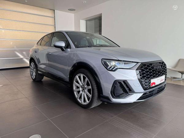 Grey Audi Q3 Sportback 2024 in Kaunas, with an engine capacity of 1.97 L and mileage of 56 thousand km for 37299 €, photo 3 on AUTOMOTO.COM.LV