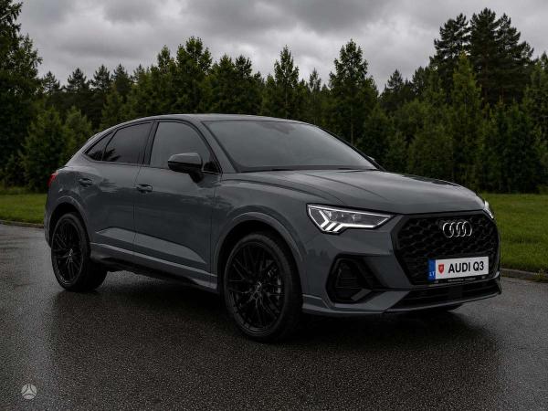 Pelēks Audi Q3 Sportback 2025 Viļņa, ar dzinēja tilpumu 1.50 L un nobraukumu 4 tūkst. km par 36000 €, foto 3 vietnē AUTOMOTO.COM.LV