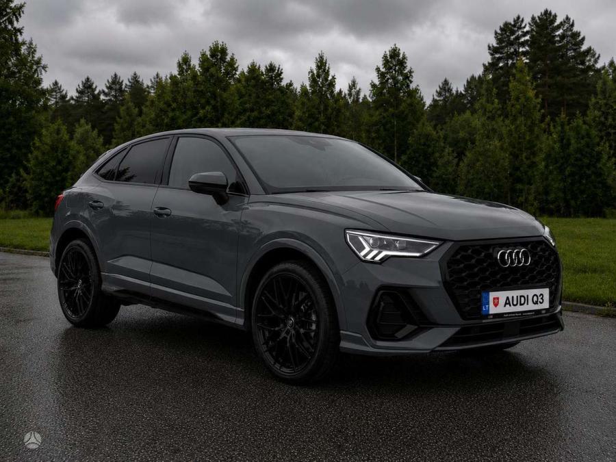 Pelēks Audi Q3 Sportback 2025 Viļņa, ar dzinēja tilpumu 1.50 L un nobraukumu 4 tūkst. km par 36000 €, foto 4 vietnē AUTOMOTO.COM.LV