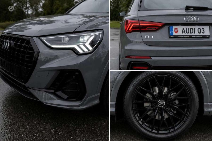 Pelēks Audi Q3 Sportback 2025 Viļņa, ar dzinēja tilpumu 1.50 L un nobraukumu 4 tūkst. km par 36000 €, foto 8 vietnē AUTOMOTO.COM.LV