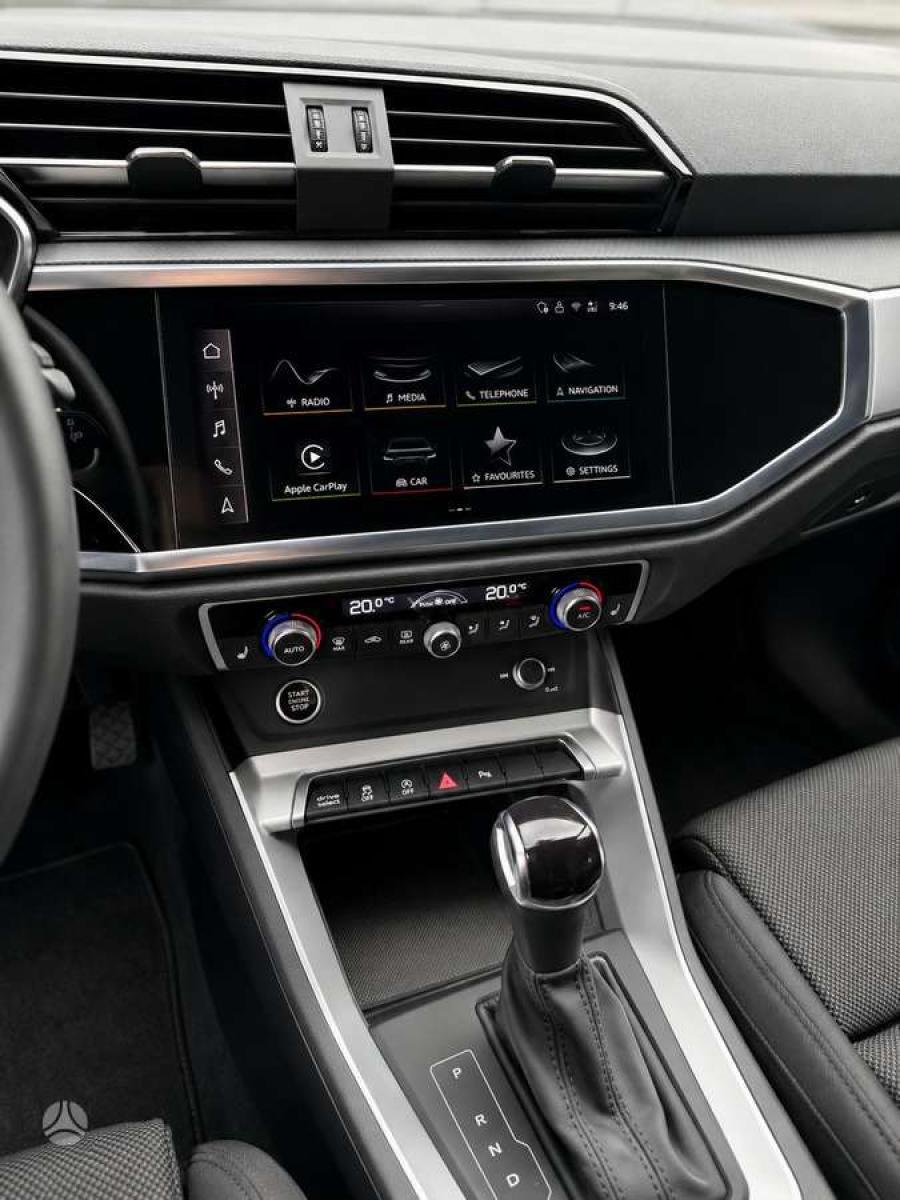 Pelēks Audi Q3 Sportback 2025 Viļņa, ar dzinēja tilpumu 1.50 L un nobraukumu 4 tūkst. km par 36000 €, foto 11 vietnē AUTOMOTO.COM.LV
