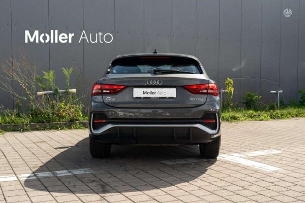 Grey Audi Q3 Sportback 2025 in Vilnius, with an engine capacity of 2.00 L and mileage of 18 thousand km for 39650 €, photo 6 on AUTOMOTO.COM.LV