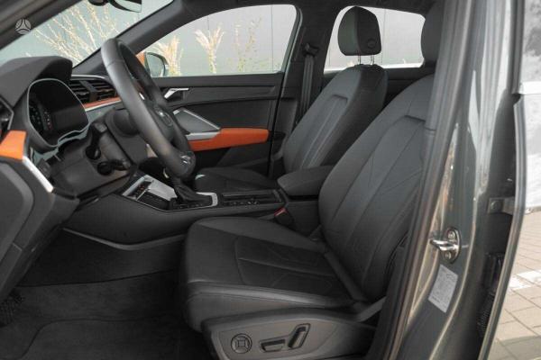 Grey Audi Q3 Sportback 2025 in Vilnius, with an engine capacity of 2.00 L and mileage of 18 thousand km for 39650 €, photo 9 on AUTOMOTO.COM.LV