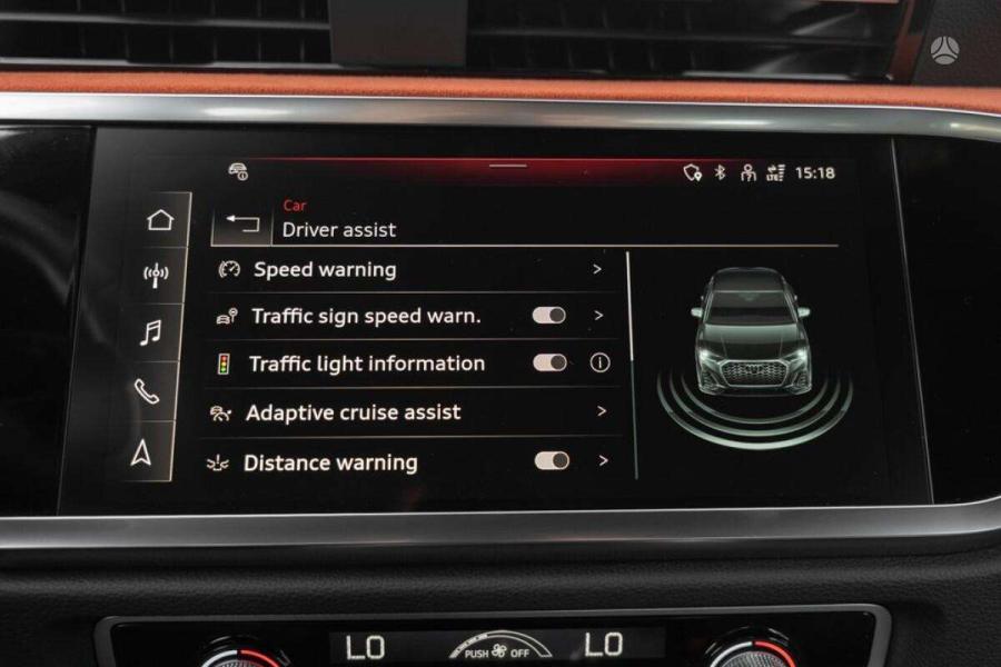 Pelēks Audi Q3 Sportback 2025 Viļņa, ar dzinēja tilpumu 2.00 L un nobraukumu 18 tūkst. km par 39650 €, foto 14 vietnē AUTOMOTO.COM.LV