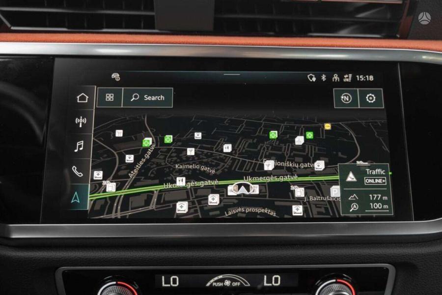 Pelēks Audi Q3 Sportback 2025 Viļņa, ar dzinēja tilpumu 2.00 L un nobraukumu 18 tūkst. km par 39650 €, foto 16 vietnē AUTOMOTO.COM.LV