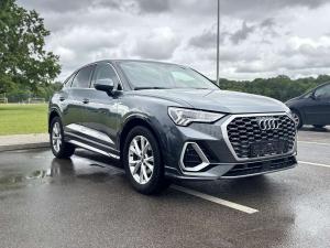 Grey Audi Q3 Sportback 2020 in Kaunas, with an engine capacity of 1.97 L and mileage of 215 thousand km for 21000 €, photo 3 on AUTOMOTO.COM.LV