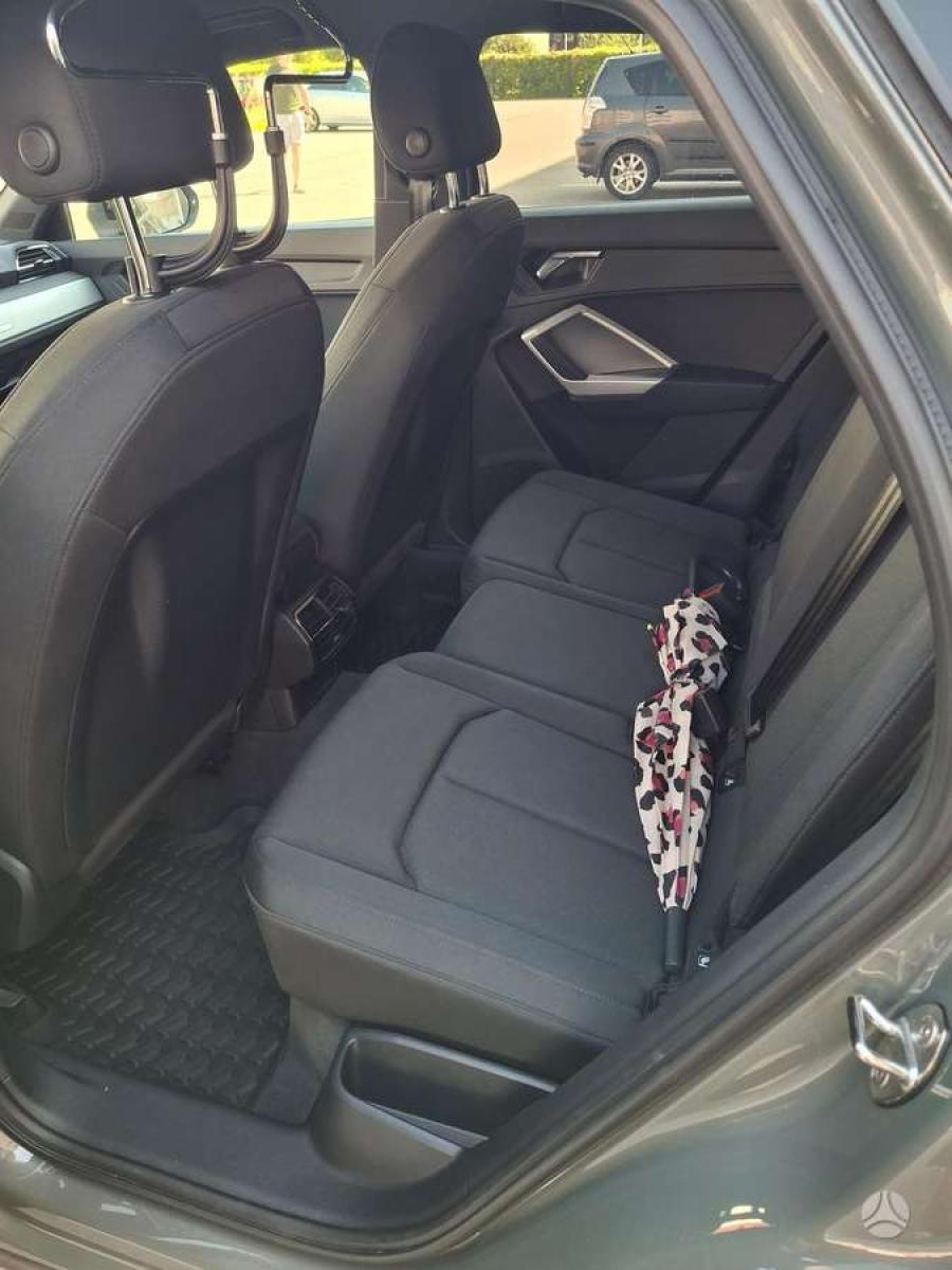Grey Audi Q3 Sportback 2023 in Marijampole, with an engine capacity of 1.50 L and mileage of 20 thousand km for 32000 €, photo 9 on AUTOMOTO.COM.LV