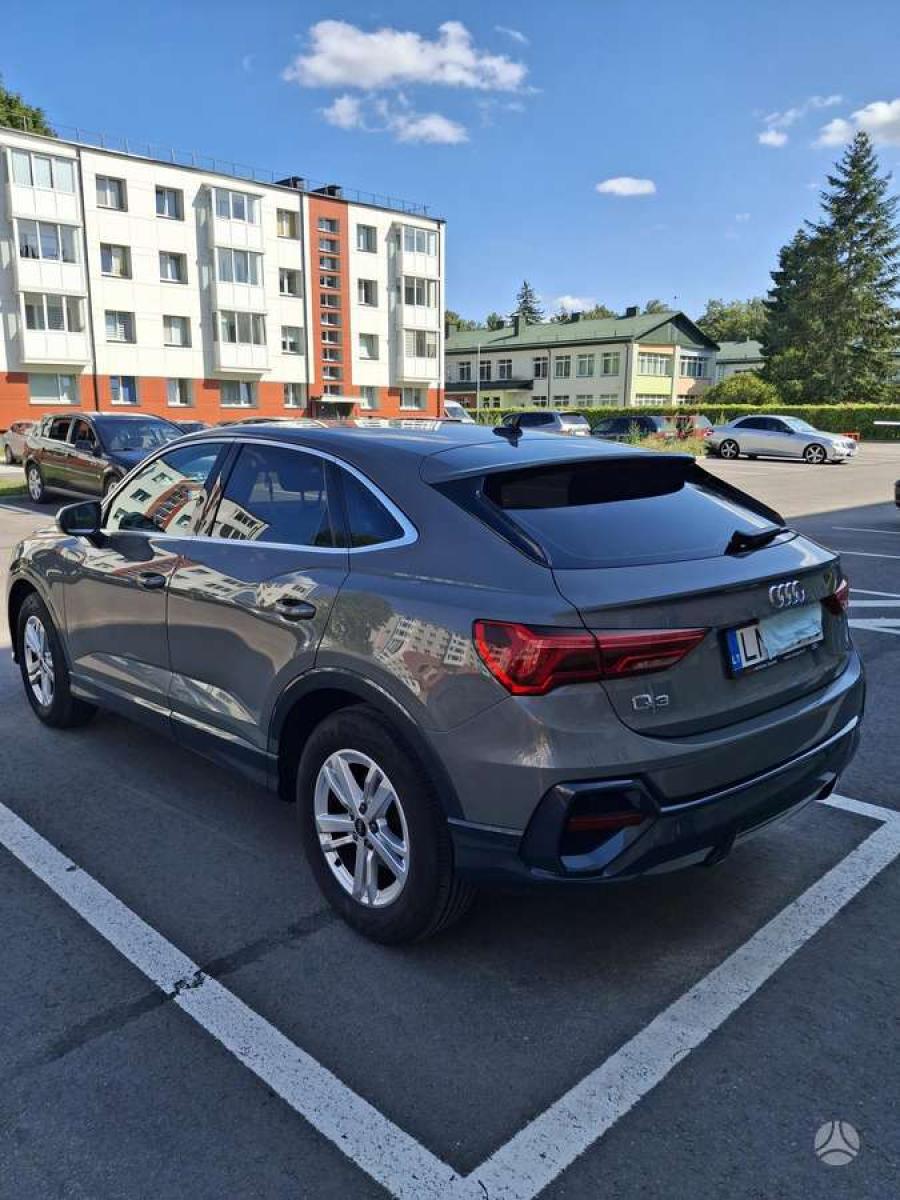 Grey Audi Q3 Sportback 2023 in Marijampole, with an engine capacity of 1.50 L and mileage of 20 thousand km for 32000 €, photo 17 on AUTOMOTO.COM.LV