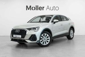 Pelēks Audi Q3 Sportback 2025 Viļņa, ar dzinēja tilpumu 1.50 L un nobraukumu 9 tūkst. km par 35900 €, foto  vietnē AUTOMOTO.COM.LV