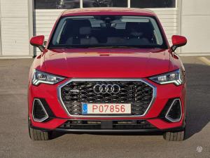 Red Audi Q3 Sportback 2020 in Jonava, with an engine capacity of 2.00 L and mileage of 238 thousand km for 21500 €, photo 3 on AUTOMOTO.COM.LV