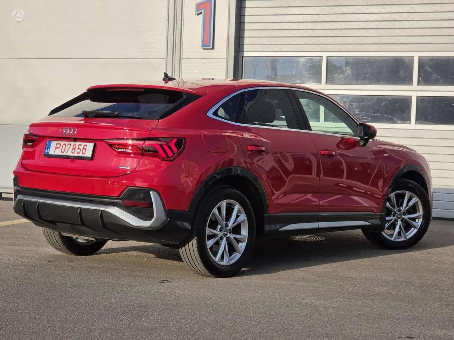 Red Audi Q3 Sportback 2020 in Jonava, with an engine capacity of 2.00 L and mileage of 238 thousand km for 21500 €, photo 9 on AUTOMOTO.COM.LV