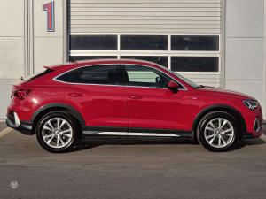 Red Audi Q3 Sportback 2020 in Jonava, with an engine capacity of 2.00 L and mileage of 238 thousand km for 21500 €, photo 10 on AUTOMOTO.COM.LV