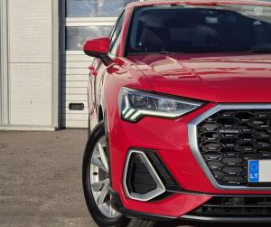 Red Audi Q3 Sportback 2020 in Jonava, with an engine capacity of 2.00 L and mileage of 238 thousand km for 21500 €, photo 15 on AUTOMOTO.COM.LV