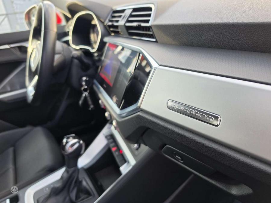 Red Audi Q3 Sportback 2020 in Jonava, with an engine capacity of 2.00 L and mileage of 238 thousand km for 21500 €, photo 24 on AUTOMOTO.COM.LV
