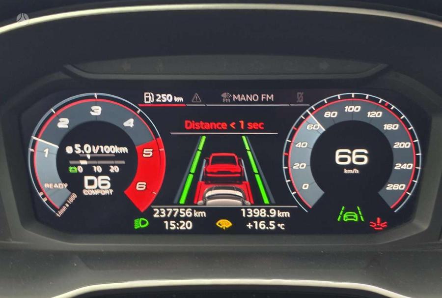 Red Audi Q3 Sportback 2020 in Jonava, with an engine capacity of 2.00 L and mileage of 238 thousand km for 21500 €, photo 25 on AUTOMOTO.COM.LV