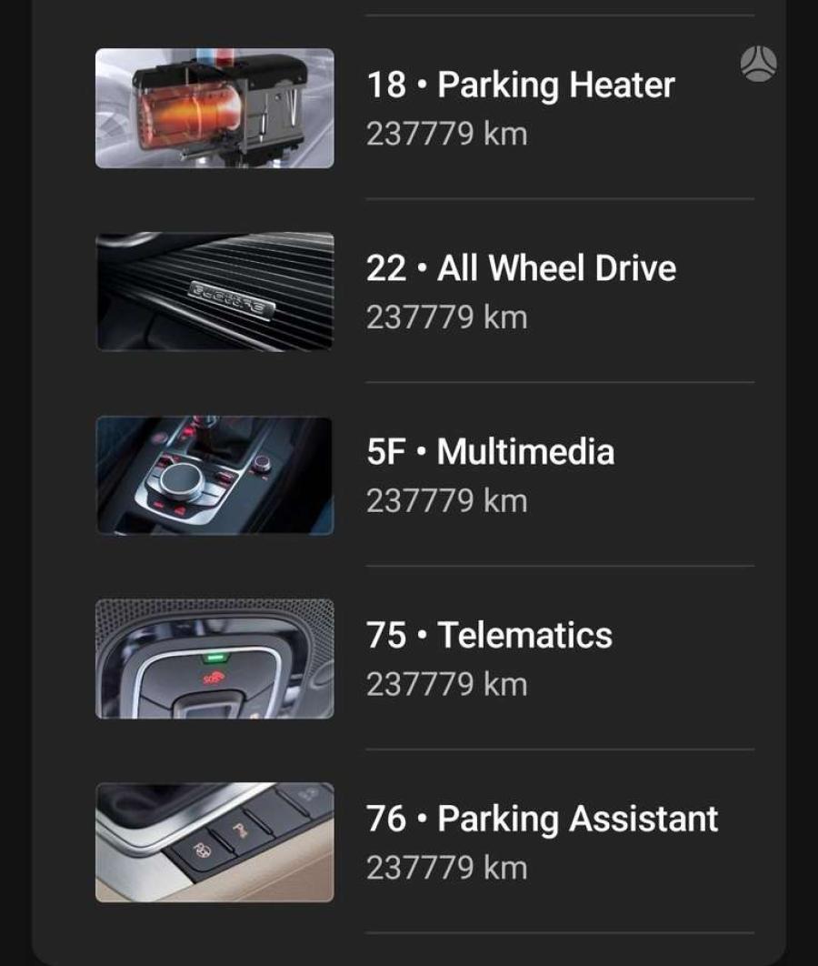 Red Audi Q3 Sportback 2020 in Jonava, with an engine capacity of 2.00 L and mileage of 238 thousand km for 21500 €, photo 46 on AUTOMOTO.COM.LV