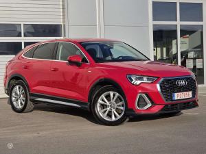 Red Audi Q3 Sportback 2020 in Jonava, with an engine capacity of 2.00 L and mileage of 238 thousand km for 20700 €, photo 14 on AUTOMOTO.COM.LV