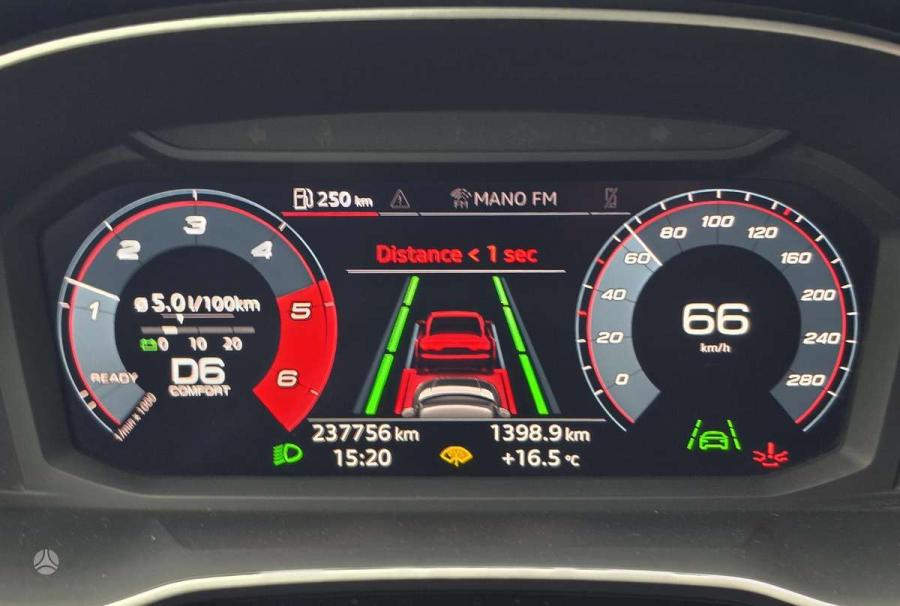 Red Audi Q3 Sportback 2020 in Jonava, with an engine capacity of 2.00 L and mileage of 238 thousand km for 20700 €, photo 26 on AUTOMOTO.COM.LV
