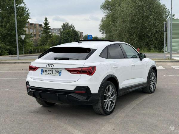 White Audi Q3 Sportback 2019 in Taurage, with an engine capacity of 1.97 L and mileage of 175 thousand km for 21500 €, photo 8 on AUTOMOTO.COM.LV