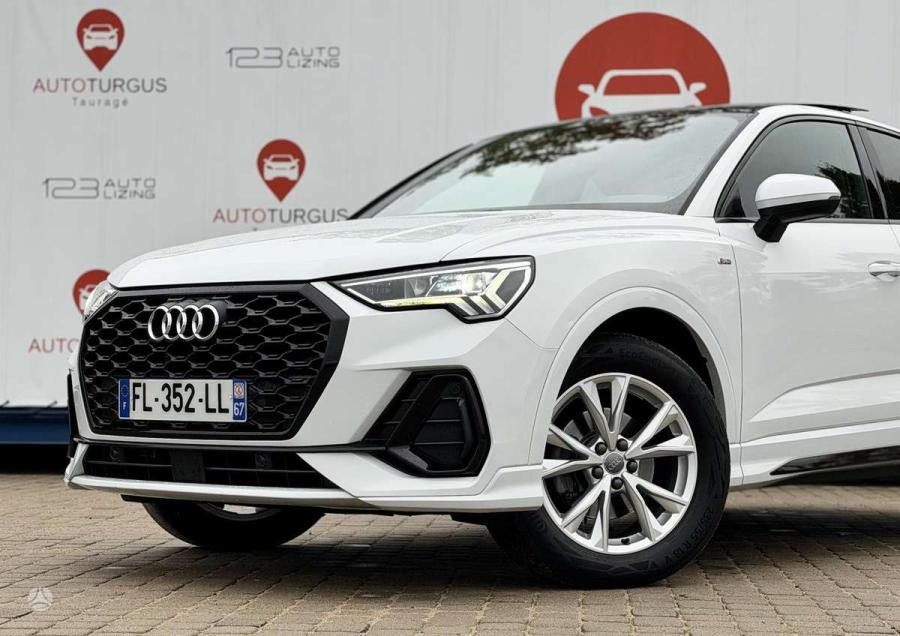 White Audi Q3 Sportback 2019 in Taurage, with an engine capacity of 1.97 L and mileage of 218 thousand km for 18900 €, photo 3 on AUTOMOTO.COM.LV