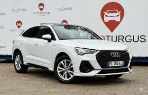 White Audi Q3 Sportback 2019 in Taurage, with an engine capacity of 1.97 L and mileage of 218 thousand km for 18900 €, photo 4 on AUTOMOTO.COM.LV