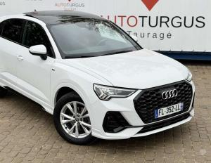 White Audi Q3 Sportback 2019 in Taurage, with an engine capacity of 1.97 L and mileage of 218 thousand km for 18900 €, photo 5 on AUTOMOTO.COM.LV