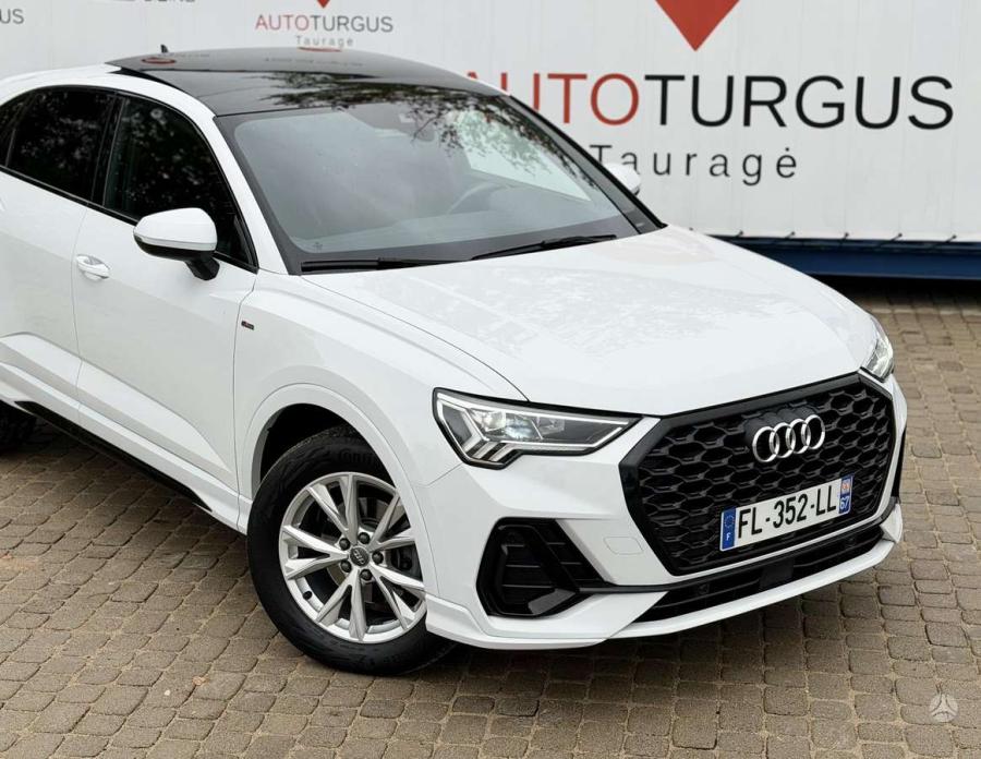 White Audi Q3 Sportback 2019 in Taurage, with an engine capacity of 1.97 L and mileage of 218 thousand km for 18900 €, photo 5 on AUTOMOTO.COM.LV