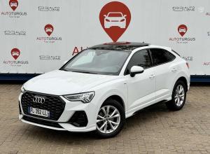 White Audi Q3 Sportback 2019 in Taurage, with an engine capacity of 1.97 L and mileage of 218 thousand km for 18900 €, photo 9 on AUTOMOTO.COM.LV