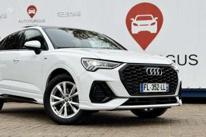White Audi Q3 Sportback 2019 in Taurage, with an engine capacity of 1.97 L and mileage of 218 thousand km for 18900 €, photo 12 on AUTOMOTO.COM.LV