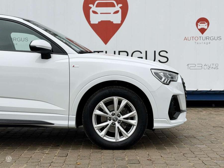 White Audi Q3 Sportback 2019 in Taurage, with an engine capacity of 1.97 L and mileage of 218 thousand km for 18900 €, photo 15 on AUTOMOTO.COM.LV