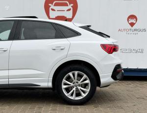 White Audi Q3 Sportback 2019 in Taurage, with an engine capacity of 1.97 L and mileage of 218 thousand km for 18900 €, photo 17 on AUTOMOTO.COM.LV