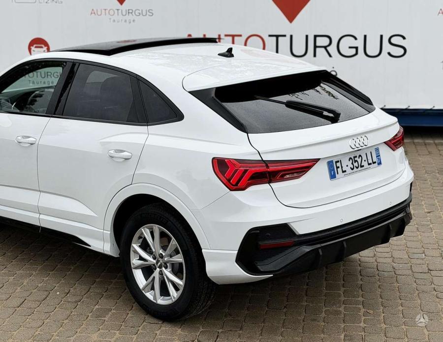 White Audi Q3 Sportback 2019 in Taurage, with an engine capacity of 1.97 L and mileage of 218 thousand km for 18900 €, photo 20 on AUTOMOTO.COM.LV