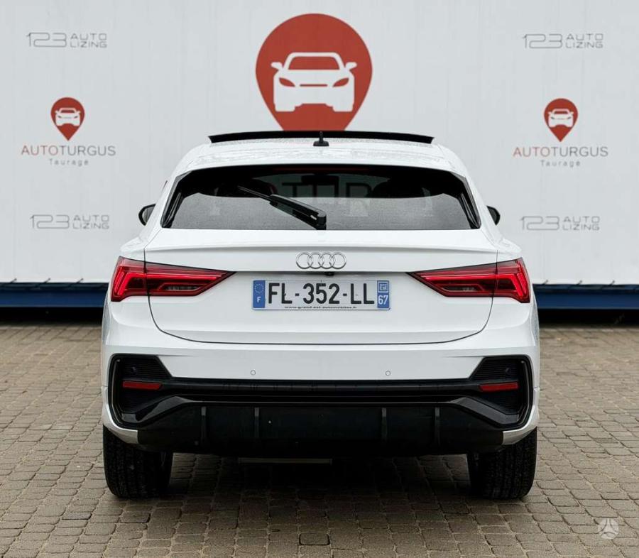 White Audi Q3 Sportback 2019 in Taurage, with an engine capacity of 1.97 L and mileage of 218 thousand km for 18900 €, photo 23 on AUTOMOTO.COM.LV