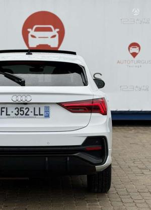White Audi Q3 Sportback 2019 in Taurage, with an engine capacity of 1.97 L and mileage of 218 thousand km for 18900 €, photo 24 on AUTOMOTO.COM.LV