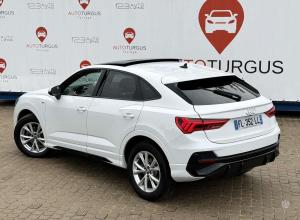 White Audi Q3 Sportback 2019 in Taurage, with an engine capacity of 1.97 L and mileage of 218 thousand km for 18900 €, photo 26 on AUTOMOTO.COM.LV