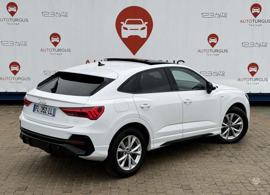 White Audi Q3 Sportback 2019 in Taurage, with an engine capacity of 1.97 L and mileage of 218 thousand km for 18900 €, photo 28 on AUTOMOTO.COM.LV