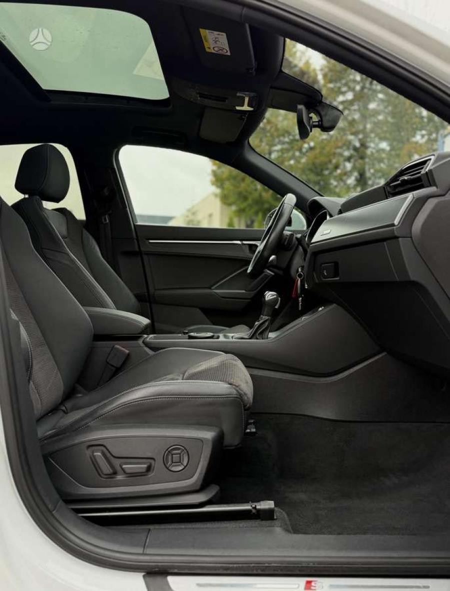 White Audi Q3 Sportback 2019 in Taurage, with an engine capacity of 1.97 L and mileage of 218 thousand km for 18900 €, photo 38 on AUTOMOTO.COM.LV