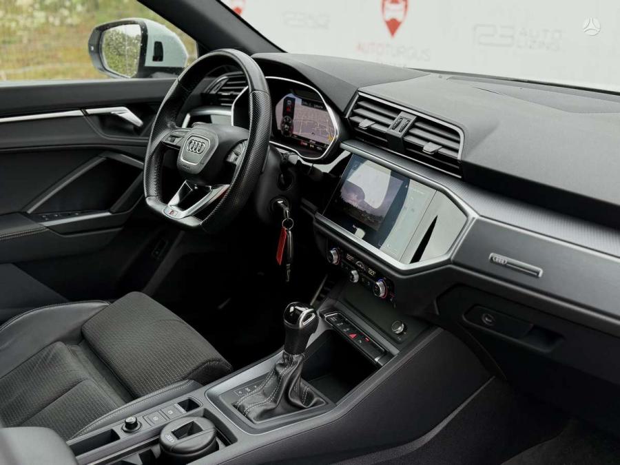 White Audi Q3 Sportback 2019 in Taurage, with an engine capacity of 1.97 L and mileage of 218 thousand km for 18900 €, photo 39 on AUTOMOTO.COM.LV