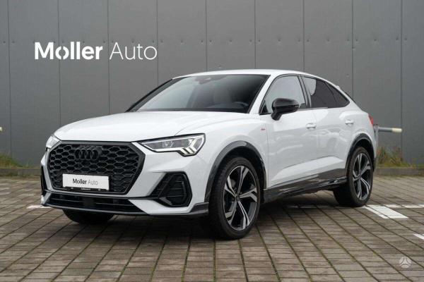 Balts Audi Q3 Sportback 2024 Viļņa, ar dzinēja tilpumu 1.50 L un nobraukumu 8 tūkst. km par 40000 €, foto 1 vietnē AUTOMOTO.COM.LV