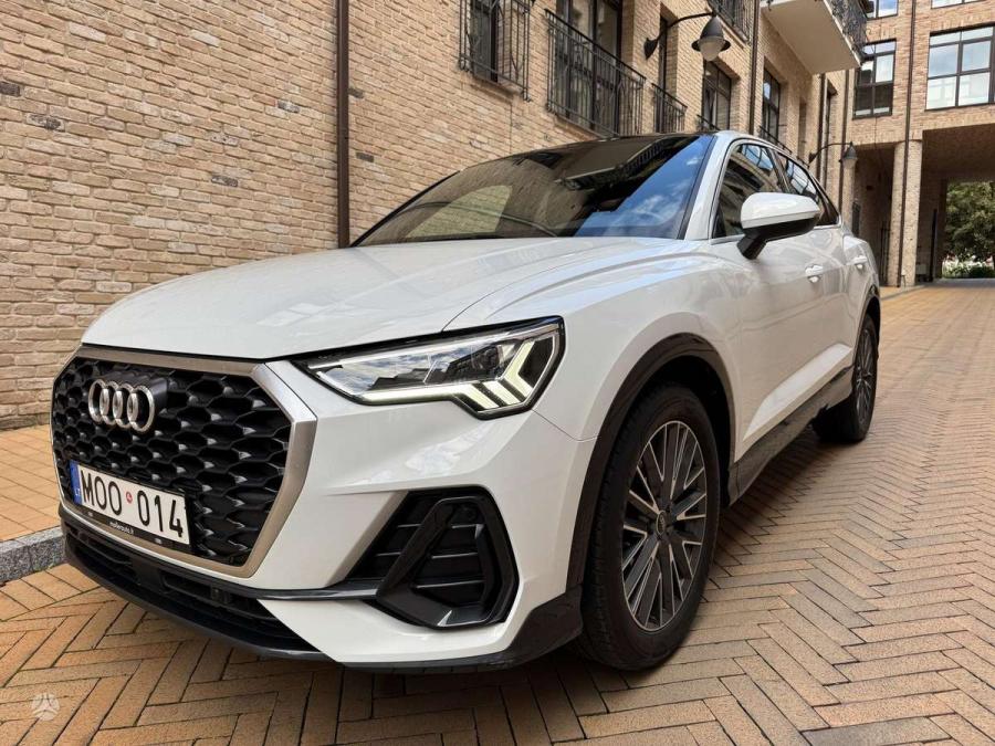 Белый Ауди Q3 Sportback 2021 в Вильнюс, объемом двигателя 1.50 л и пробегом 55 тыс. км за 28990 €, фото 4 на AUTOMOTO.COM.LV