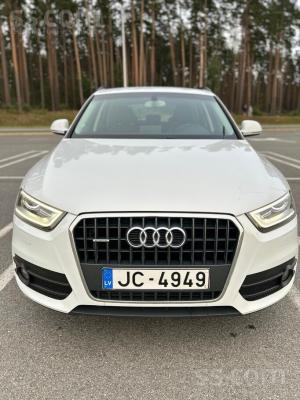 White Audi Q3 2012 in Riga, with an engine capacity of 2.00 L and mileage of 120 thousand km for 11300 €, photo  on AUTOMOTO.COM.LV