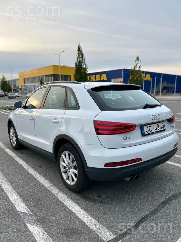 White Audi Q3 2012 in Riga, with an engine capacity of 2.00 L and mileage of 120 thousand km for 11300 €, photo 3 on AUTOMOTO.COM.LV