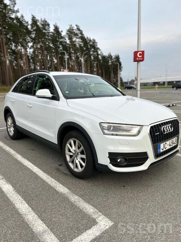 White Audi Q3 2012 in Riga, with an engine capacity of 2.00 L and mileage of 120 thousand km for 11300 €, photo 5 on AUTOMOTO.COM.LV