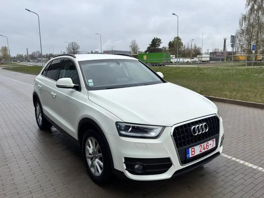 White Audi Q3 2012 in Rezekne, with an engine capacity of 2.00 L and mileage of 238 thousand km for 10200 €, photo 4 on AUTOMOTO.COM.LV