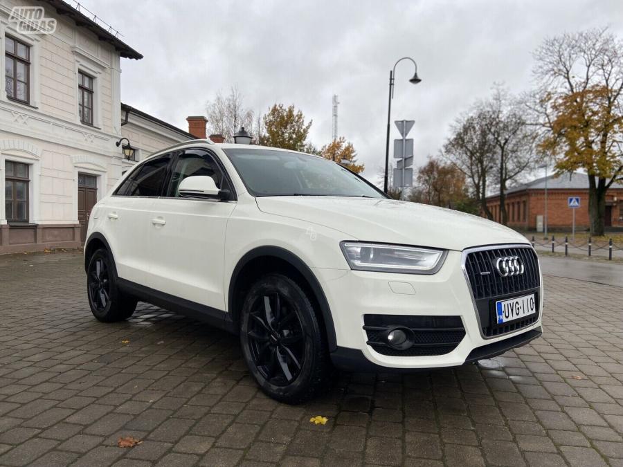White Audi Q3 2013 in Mazeikiai, with an engine capacity of 2.00 L and mileage of 326 thousand km for 12500 €, photo 3 on AUTOMOTO.COM.LV
