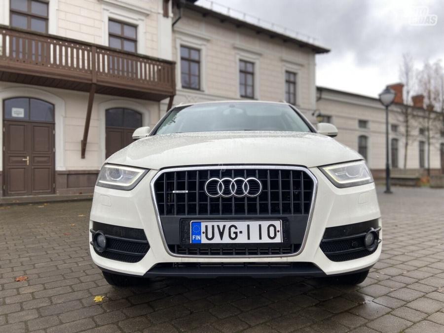White Audi Q3 2013 in Mazeikiai, with an engine capacity of 2.00 L and mileage of 326 thousand km for 12500 €, photo 6 on AUTOMOTO.COM.LV