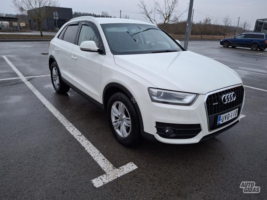 White Audi Q3 2013 in Mazeikiai, with an engine capacity of 2.00 L and mileage of 316 thousand km for 10800 €, photo 3 on AUTOMOTO.COM.LV