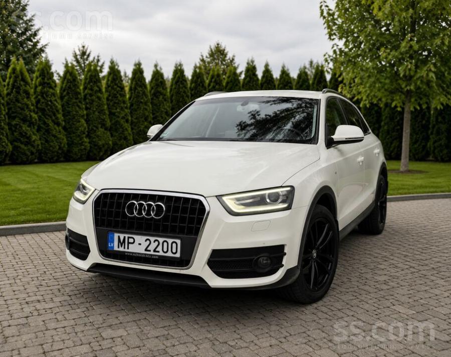 Balts Audi Q3 2013 Rīga, ar dzinēja tilpumu 2.00 L un nobraukumu 158 tūkst. km par 11800 €, foto 1 vietnē AUTOMOTO.COM.LV